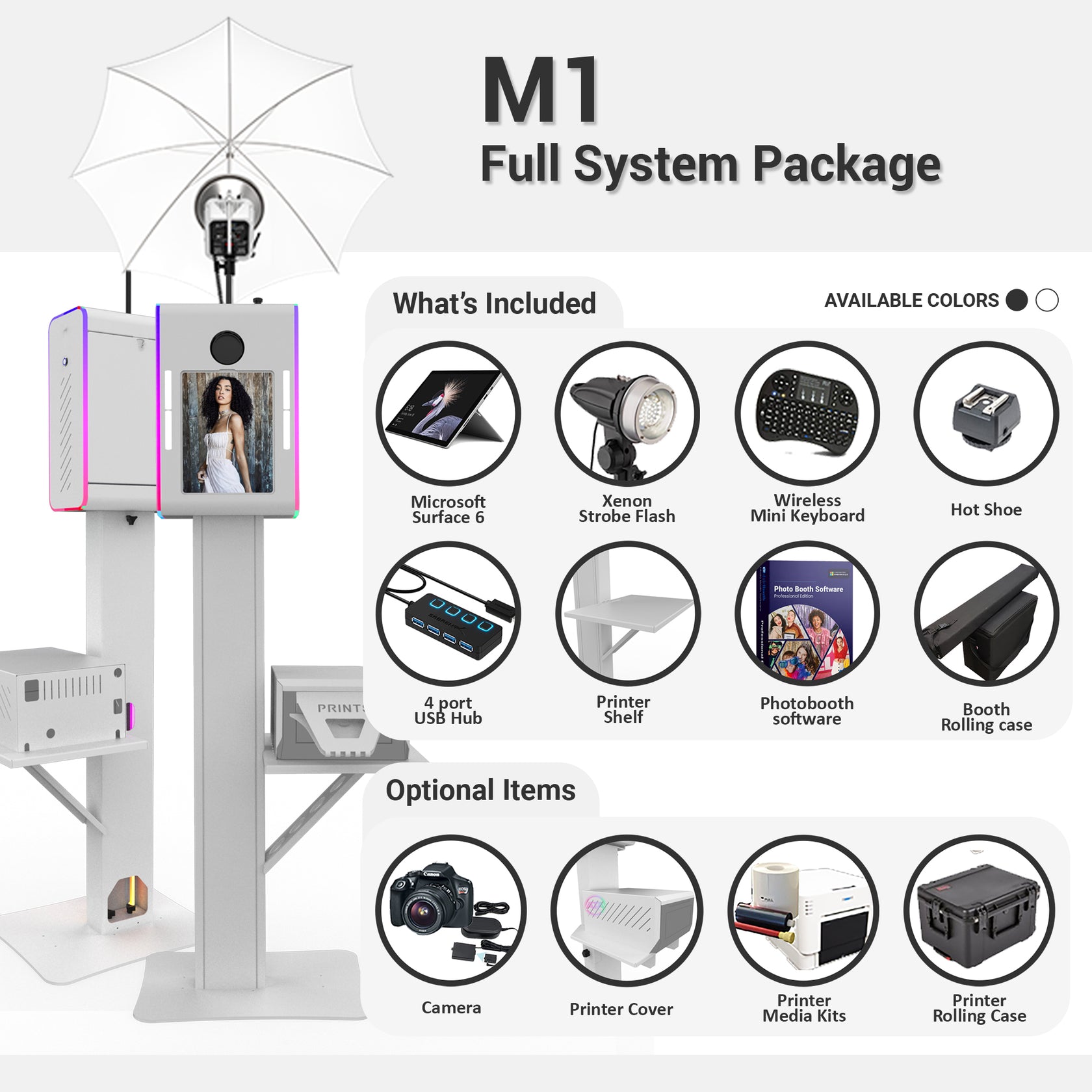 Eco LED Photobooth System Package - Photobooth City